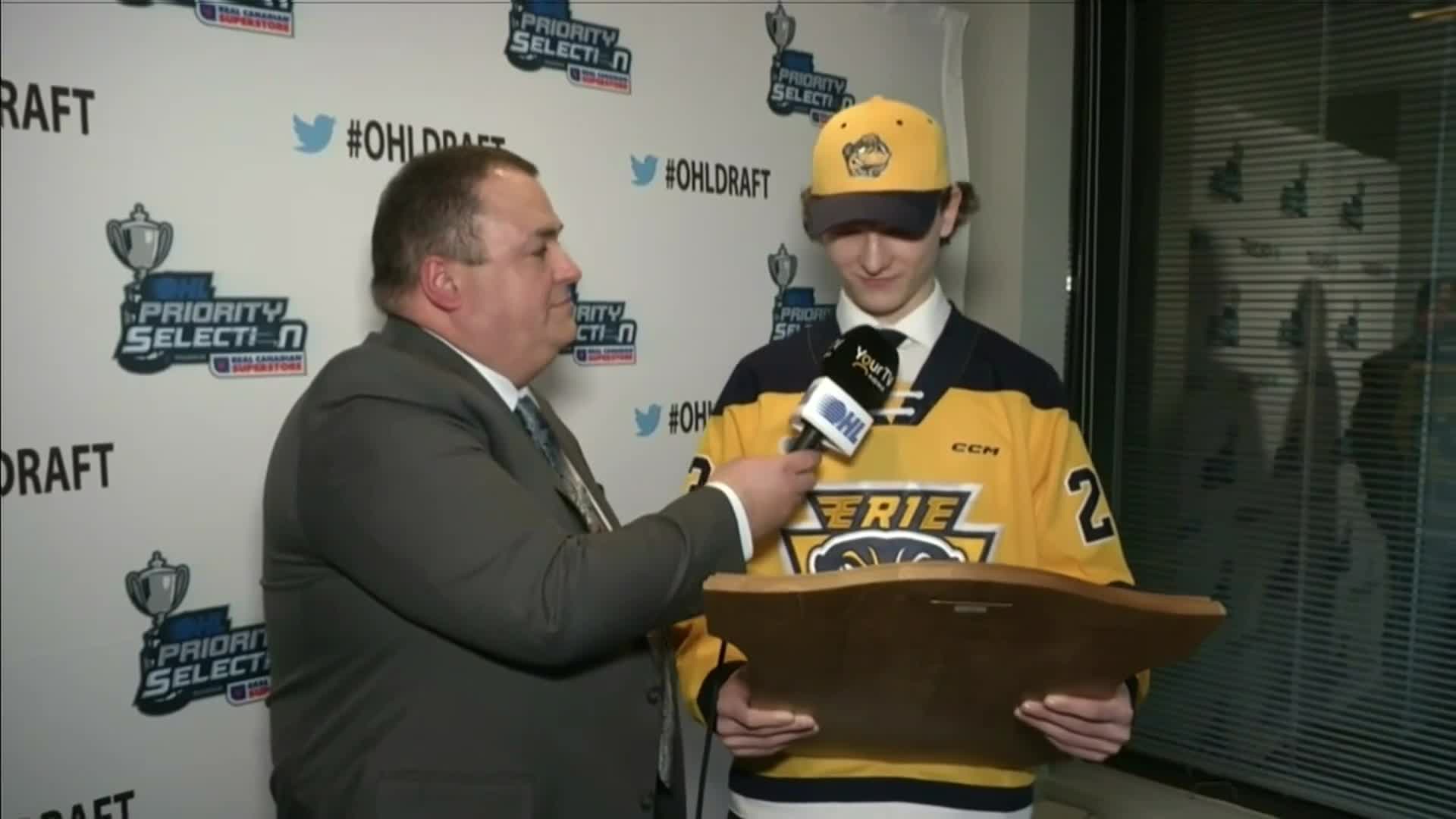 2023 #OHLDraft Introductions: Matthew Schaefer (1st Overall, Erie Otters) - Ontario Hockey League