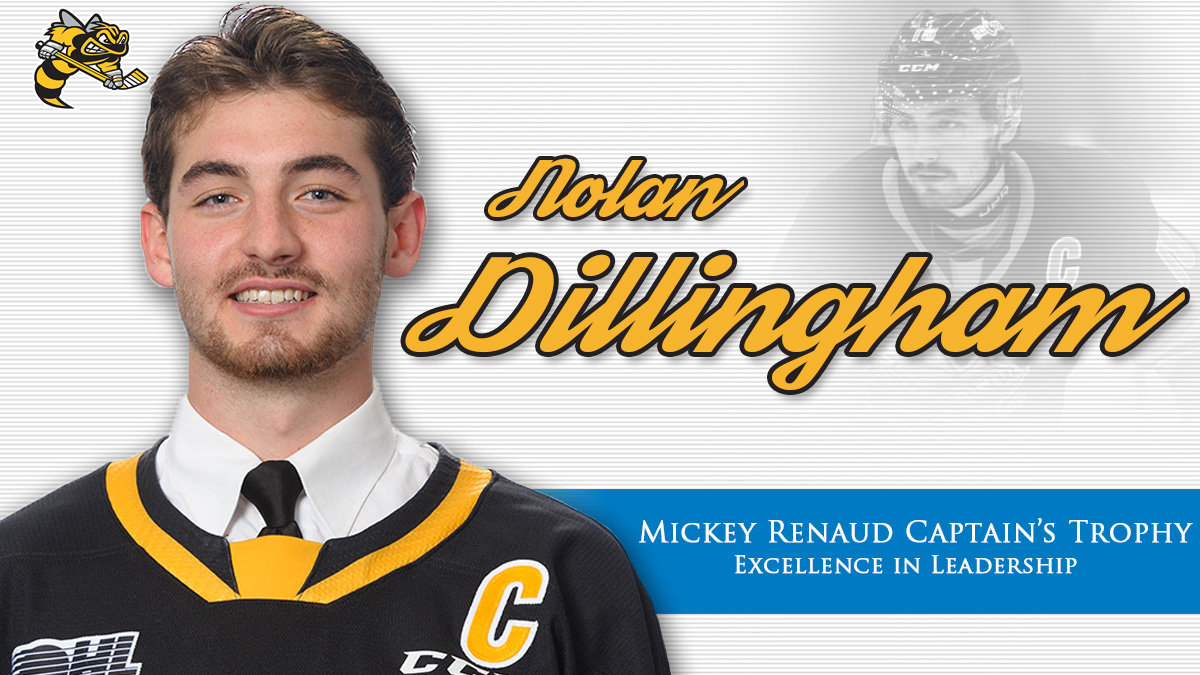 Sting's Dillingham awarded Mickey Renaud Captain's Trophy - Ontario ...