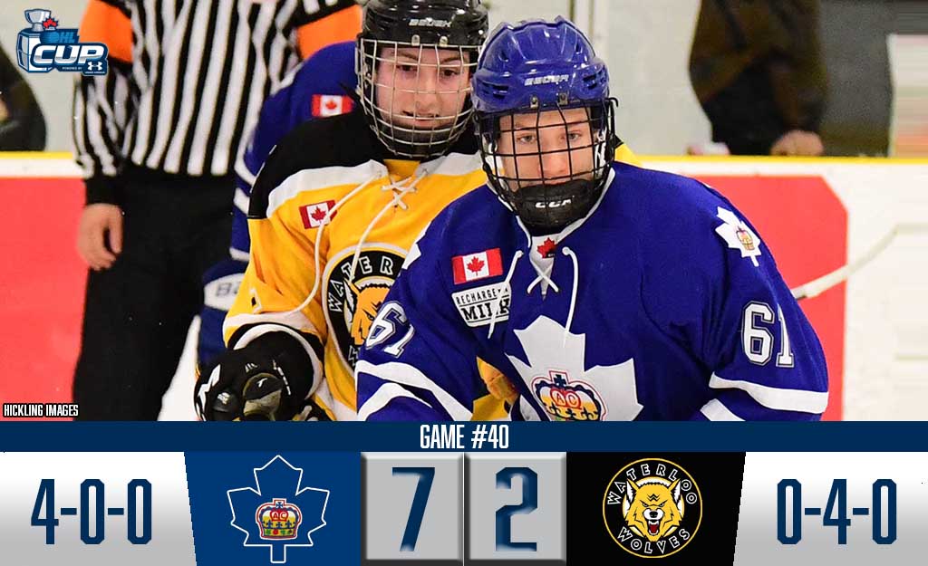 Marlboros charge into quarter-final with 7-2 victory - OHL Cup