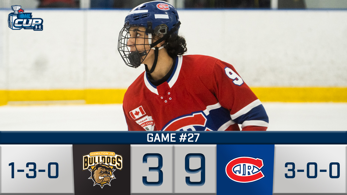 Jr. Canadiens dominate their way to Quarter-Final berth - OHL Cup