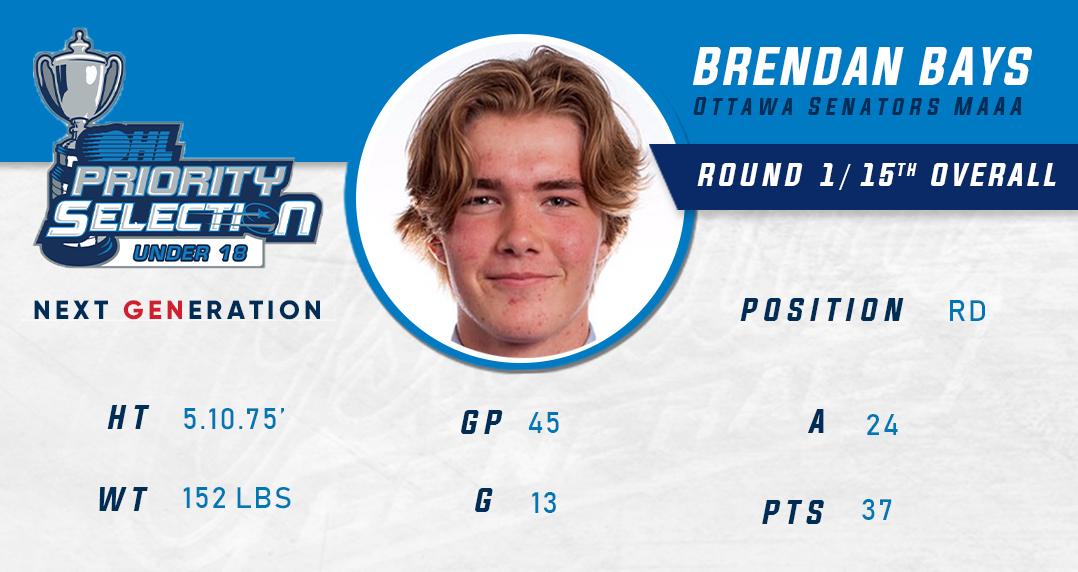 2019 OHL Under-18 Priority Selection - Oshawa Generals