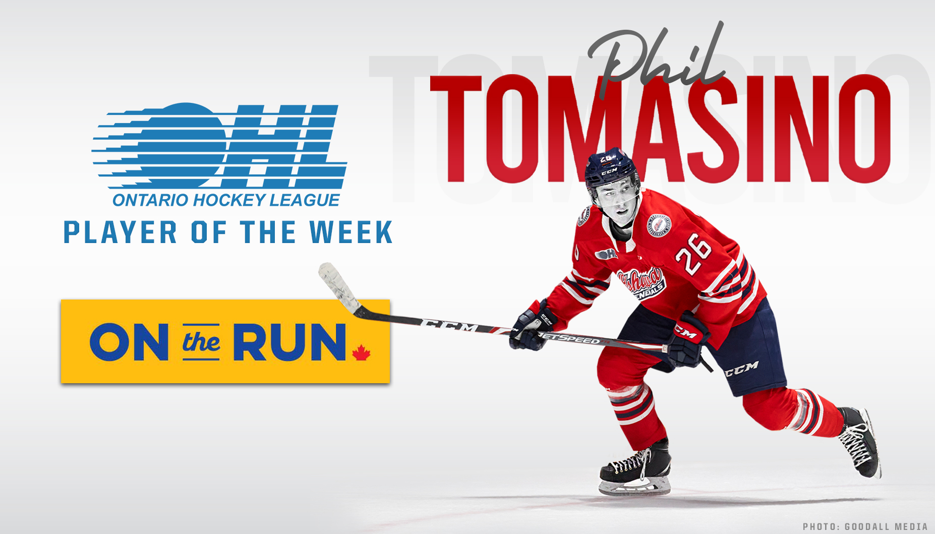 OHL 'On the Run' Player of the Week: Philip Tomasino - Oshawa Generals