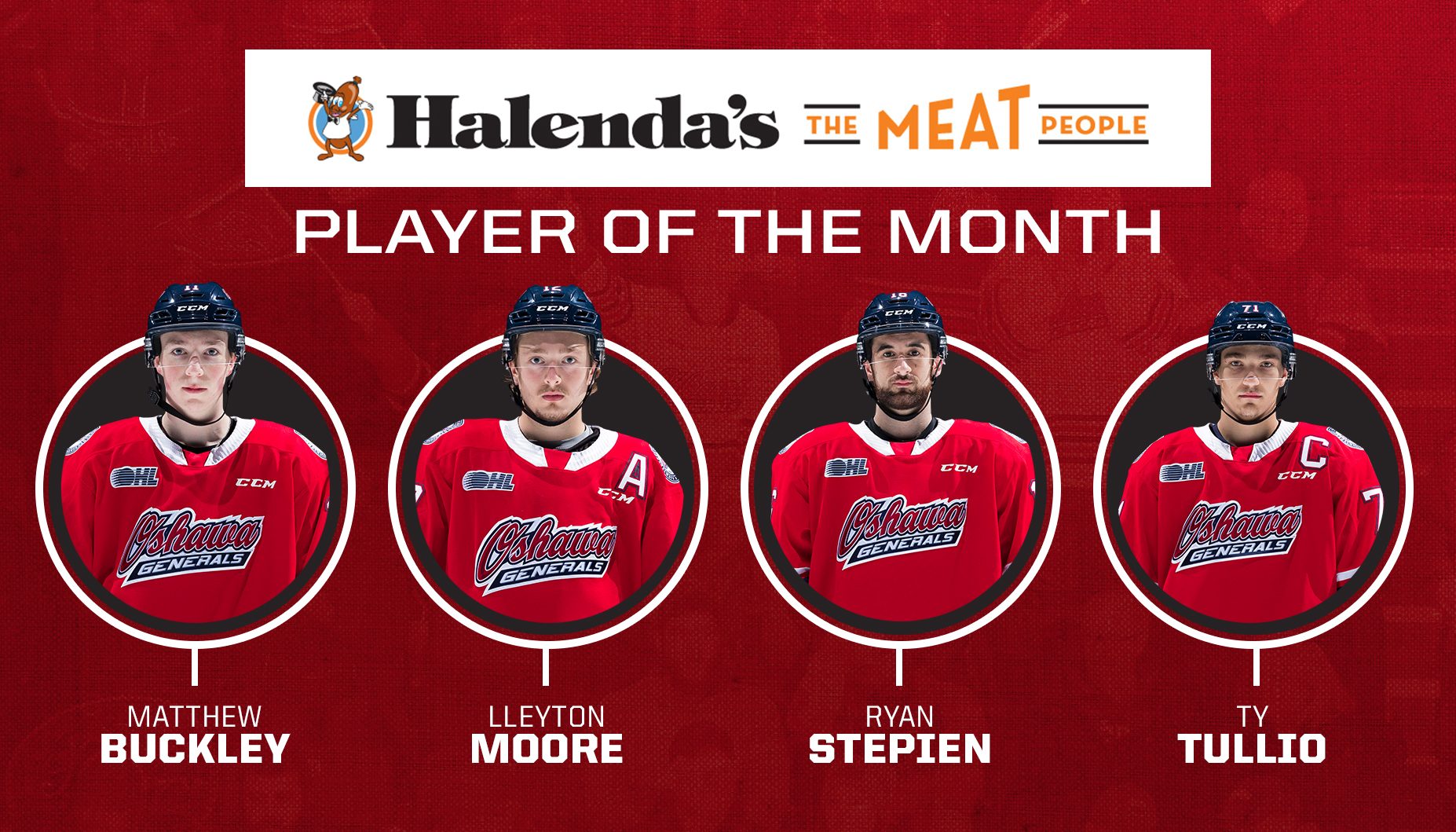 Halendas' Player of the Month: November - Oshawa Generals