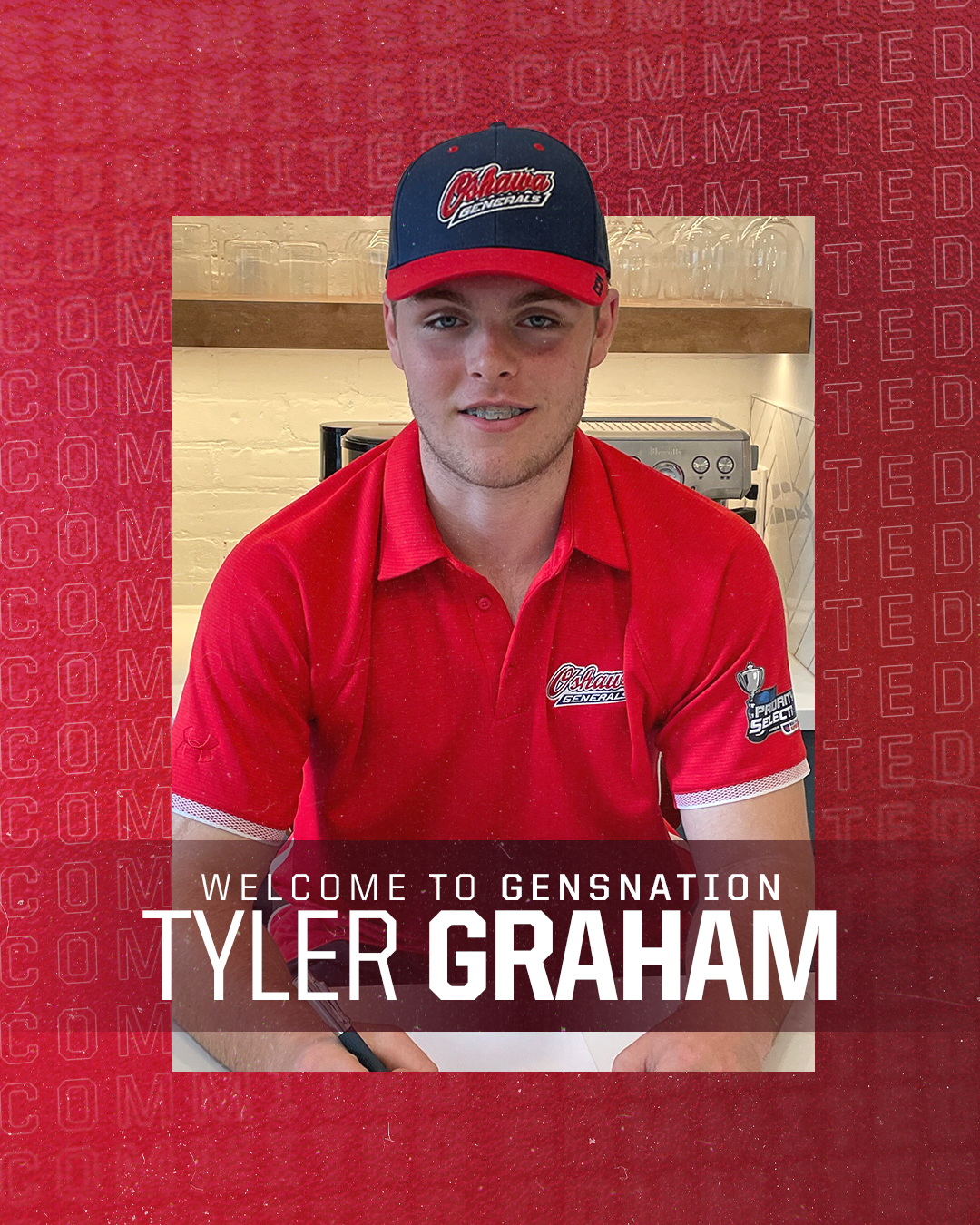 47th overall selection Tyler Graham commits to Generals - Oshawa Generals