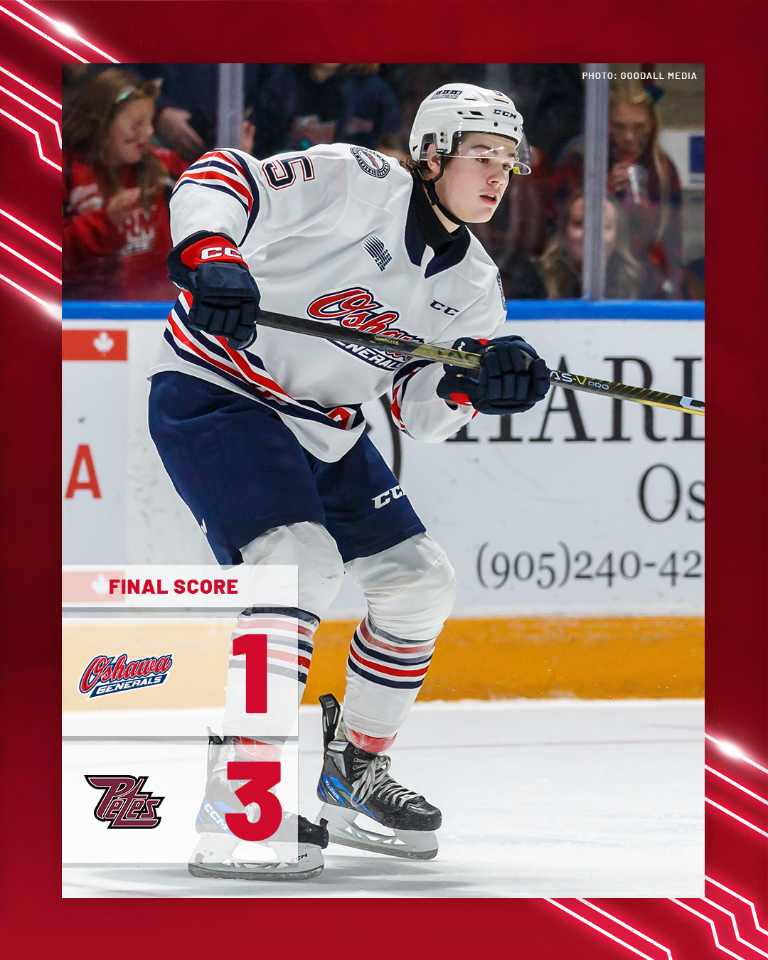 Gens on the wrong side of first rivalry matchup of season - Oshawa Generals