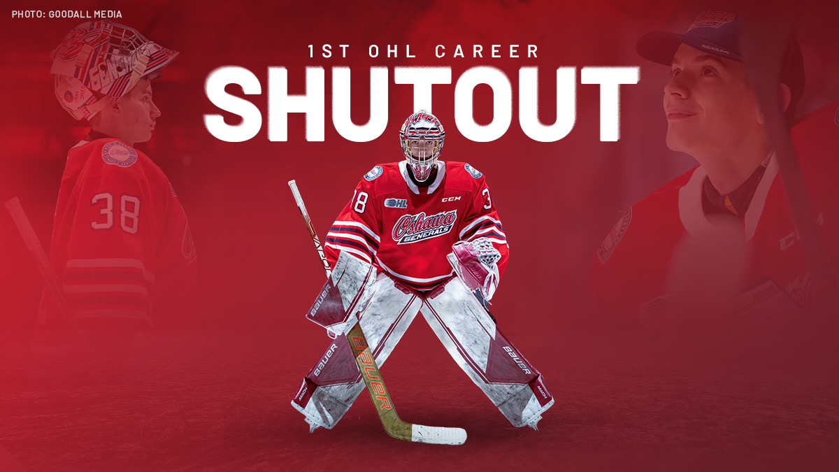 OHL Milestone | Jacob Oster | First Career Shutout - Oshawa Generals