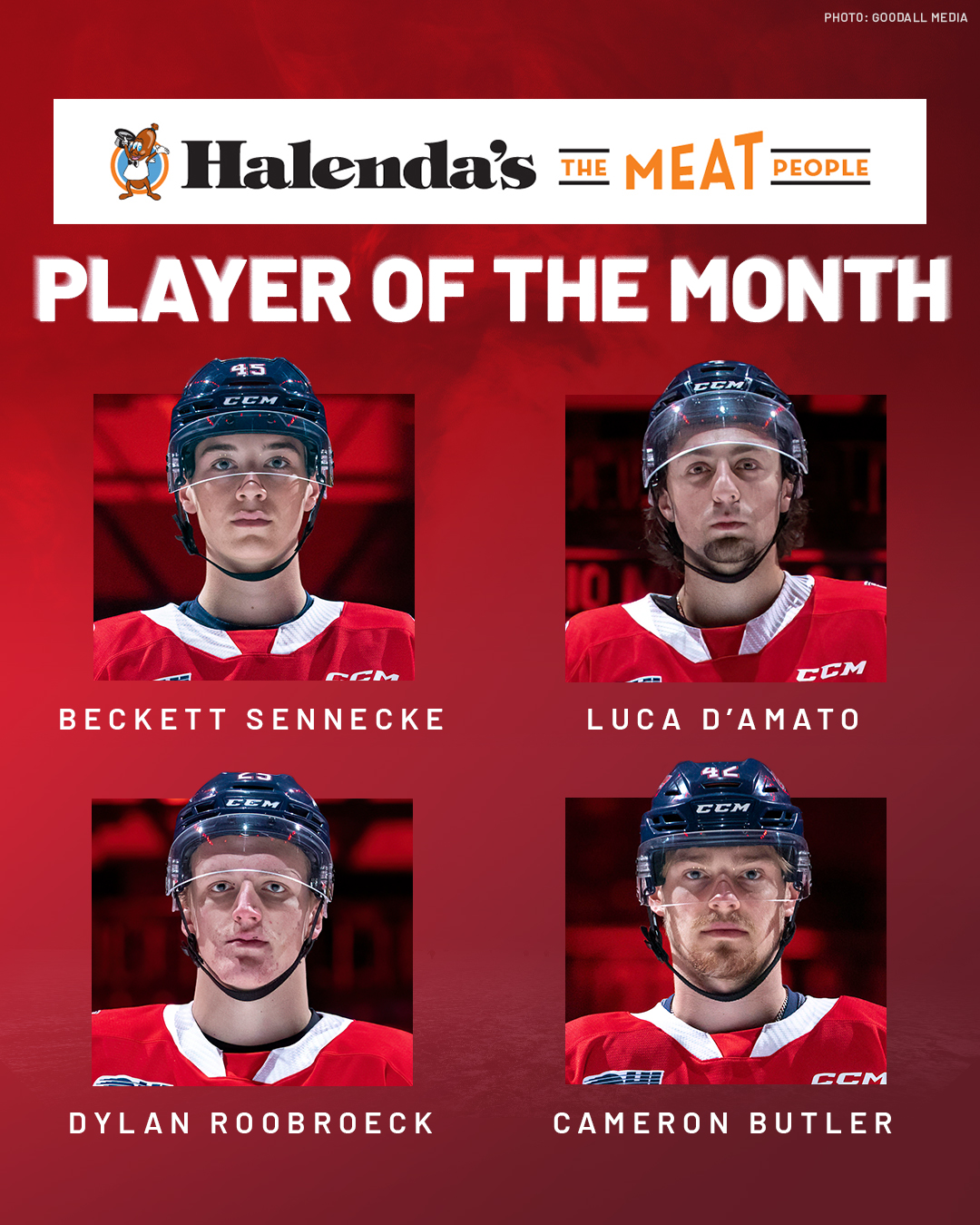 Halenda's February Player of the Month - Oshawa Generals