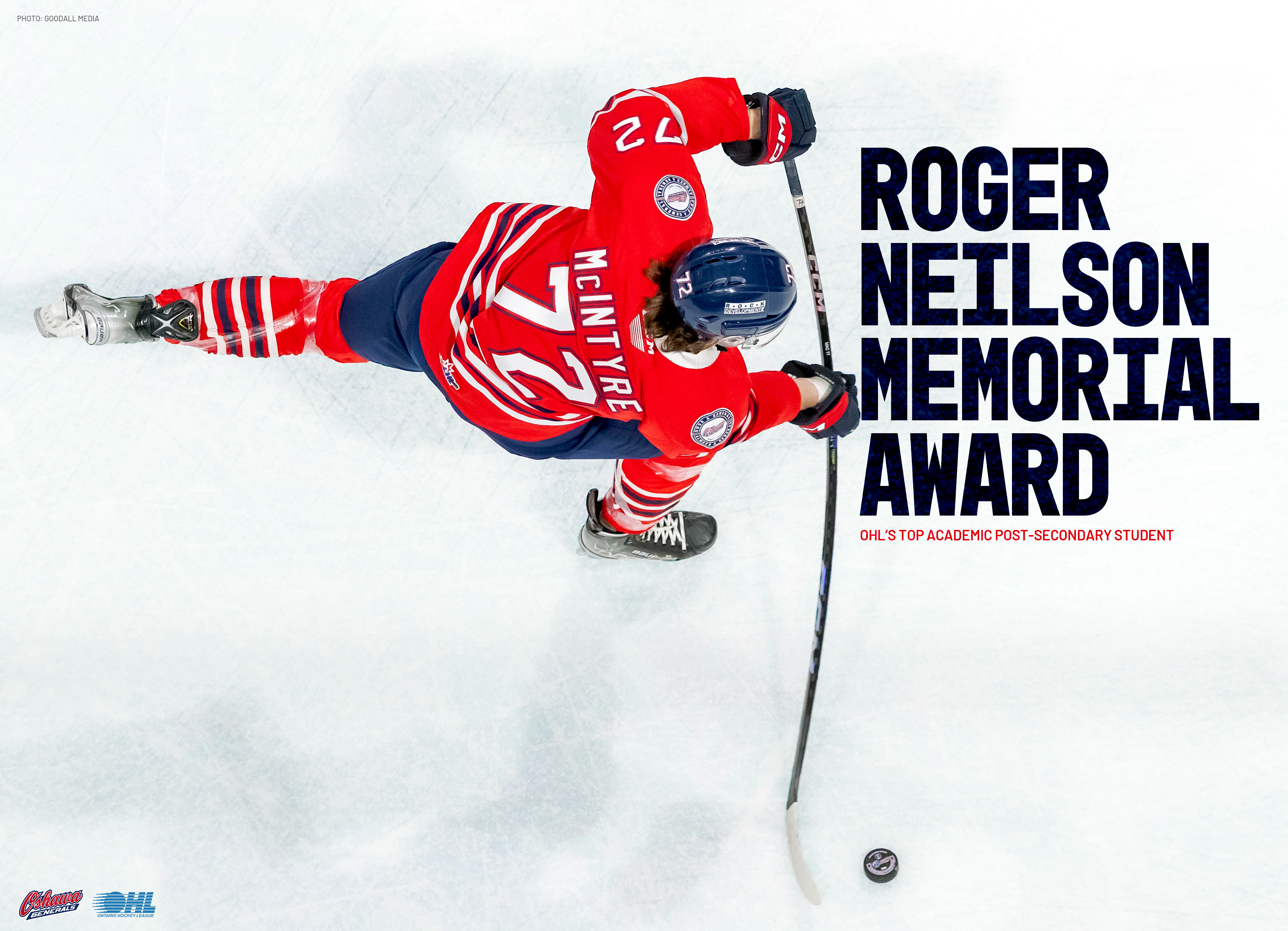 Ryder McIntyre named OHL's Roger Neilson Memorial Award Winner - Oshawa ...