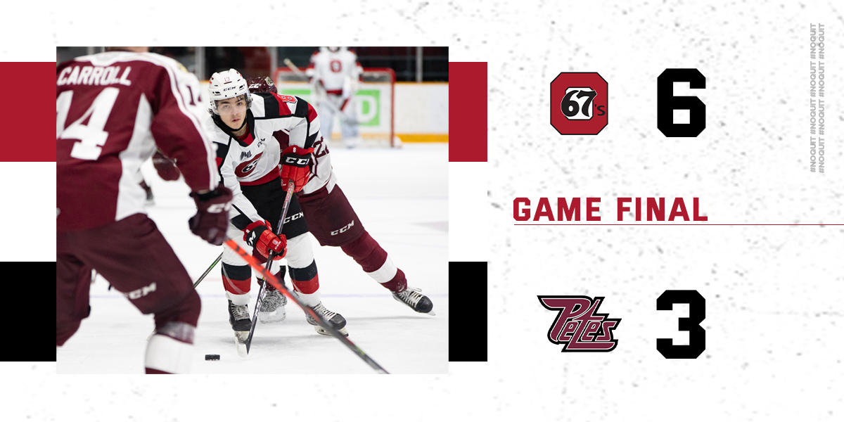 Red-Hot Powerplay Lifts 67’s Over Petes - Ottawa 67s