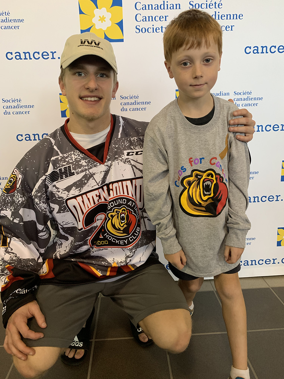 Attack Teaming Up For Cancer Society Head Shave - Owen Sound Attack