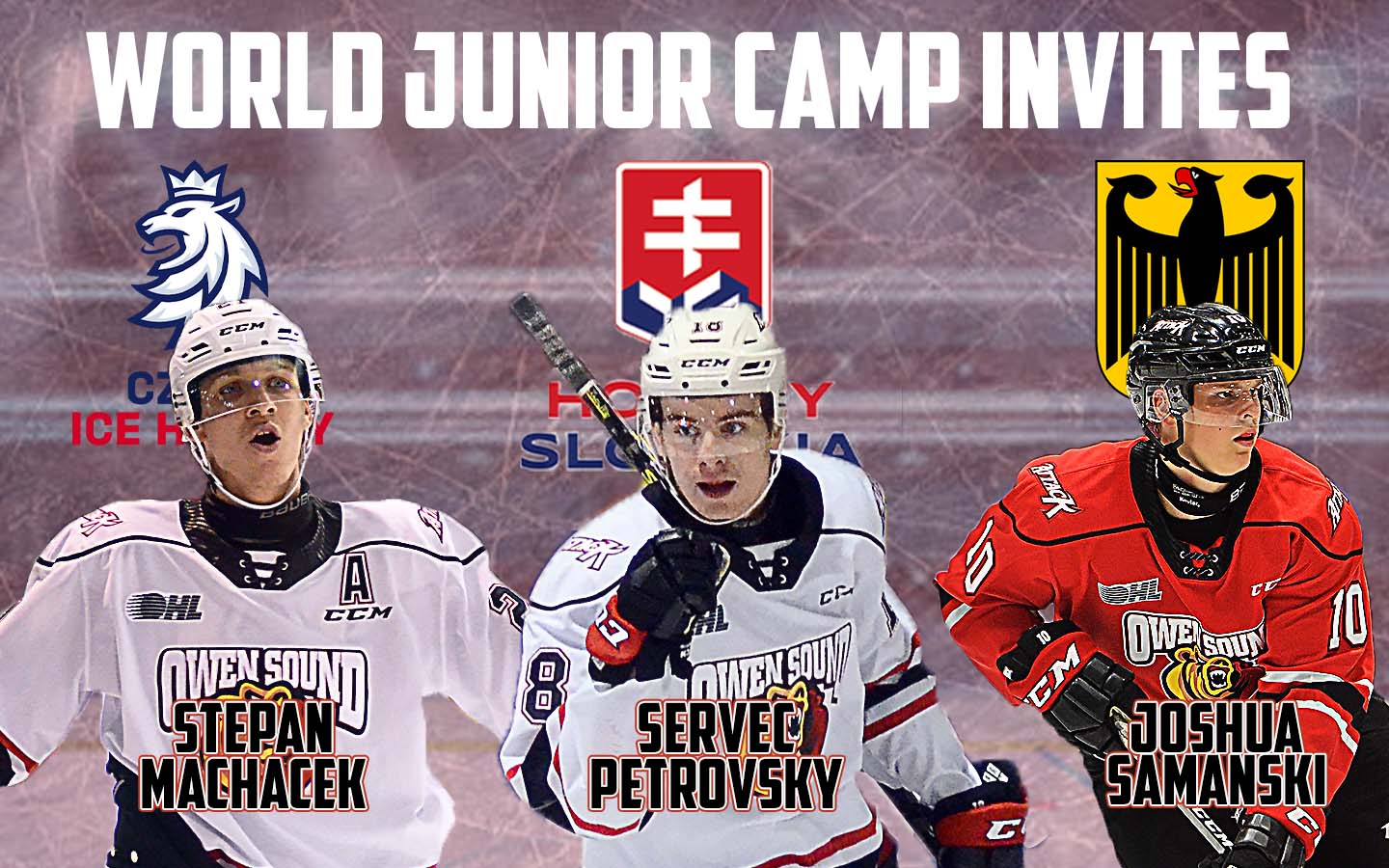 Attack Represented at World Junior Camps - Owen Sound Attack