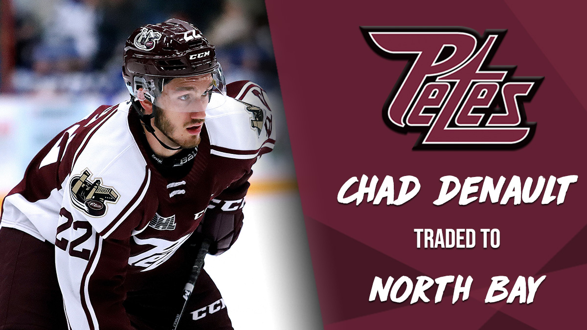 Petes Trade Chad Denault to the North Bay Battalion in Exchange for ...