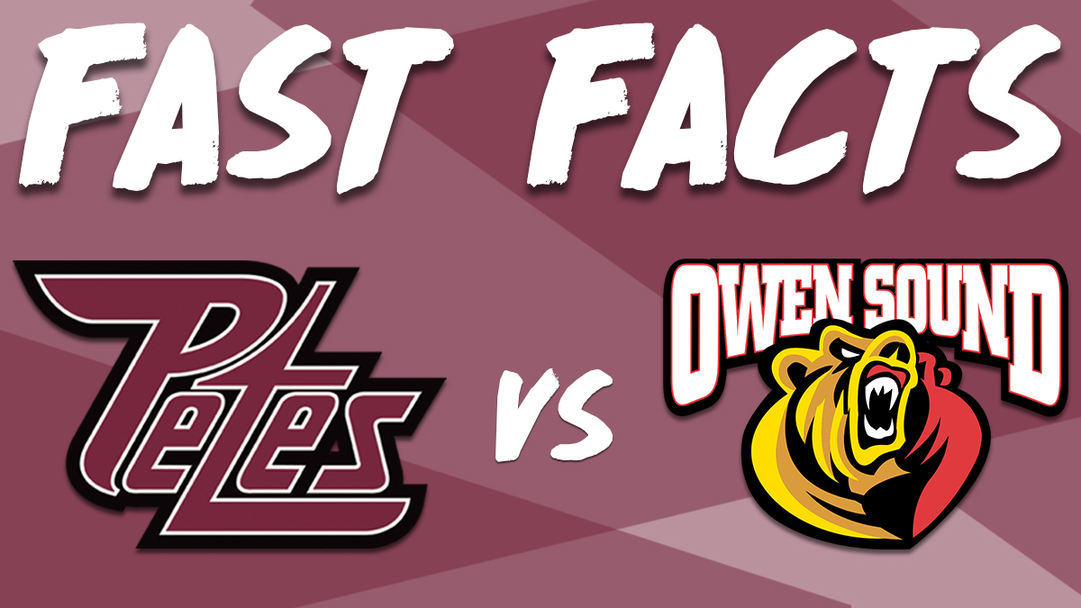 FAST FACTS: Petes @ Attack - Feb. 15 - Peterborough Petes
