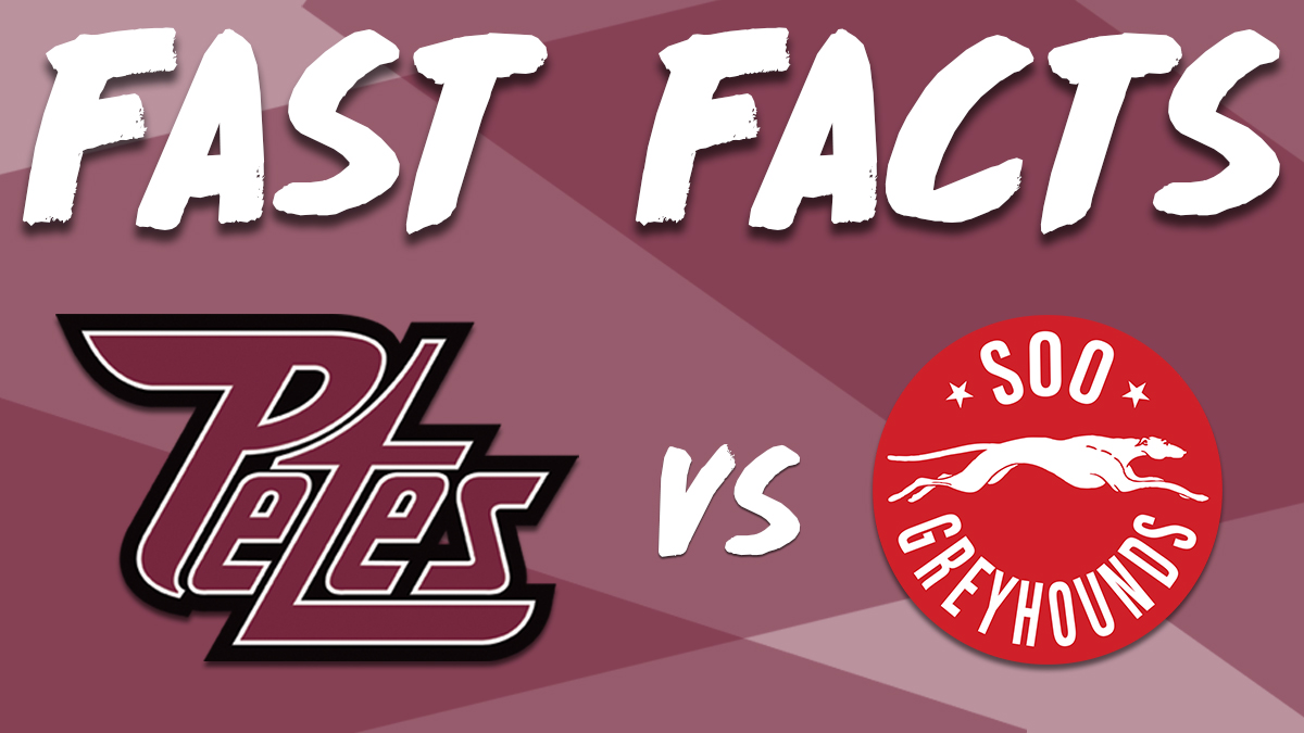 FAST FACTS: Petes vs Greyhounds - Jan. 30 - Peterborough Petes