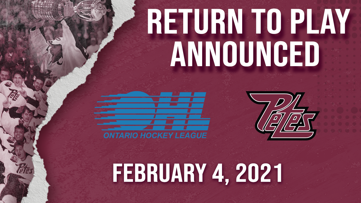 OHL Announces Updated Timeline for 2020-21 Season - Peterborough Petes