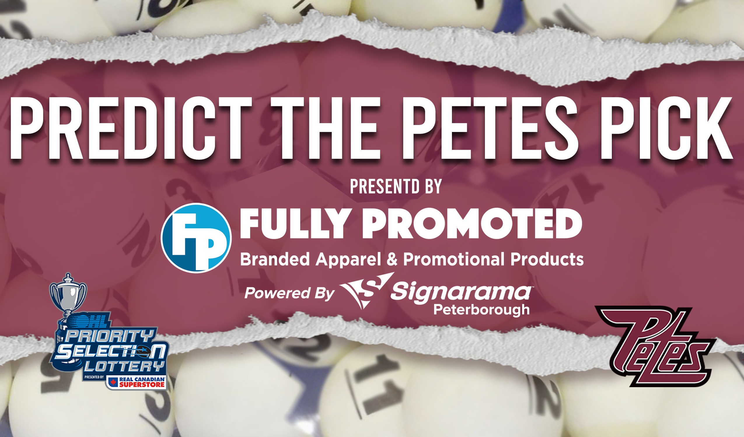 Predict the Petes Pick presented by Fully Promoted Peterborough ...