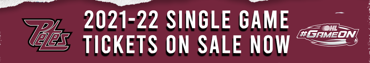 2021-22 Petes Single Game Tickets On Sale Now! - Peterborough Petes