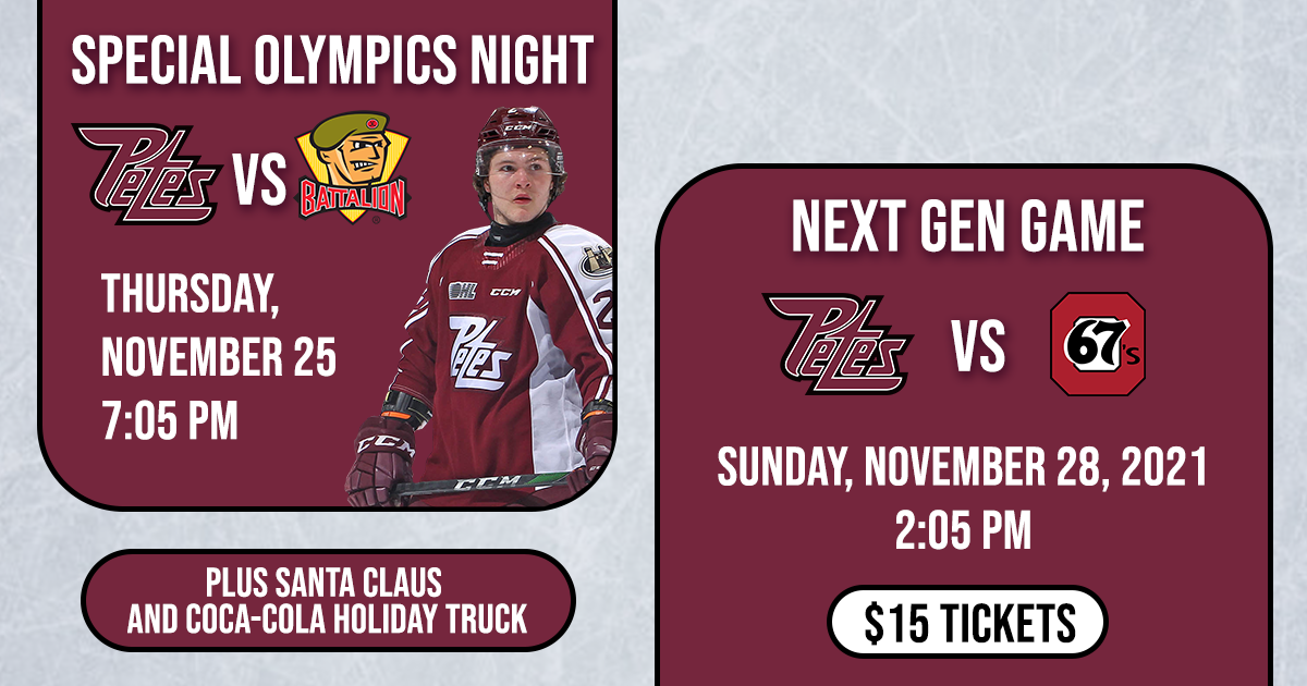 Petes Gearing Up for Special Olympics & Next Gen Games - Peterborough Petes