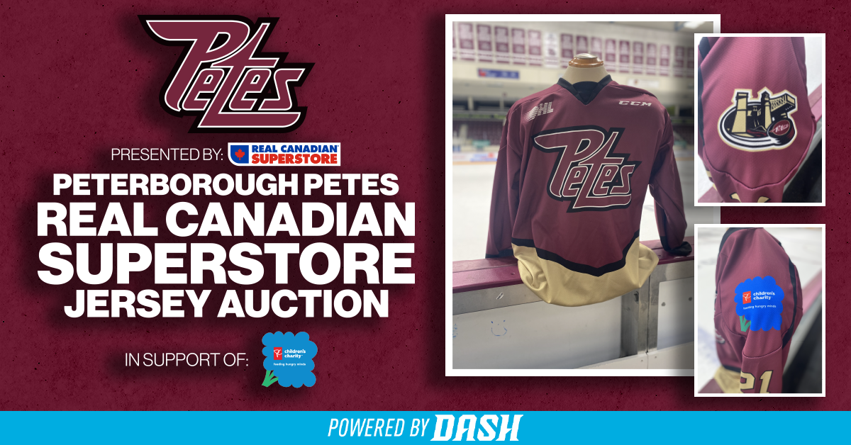 Peterborough Petes #CHLLeaveYourMark Jersey Auction - Peterborough Petes