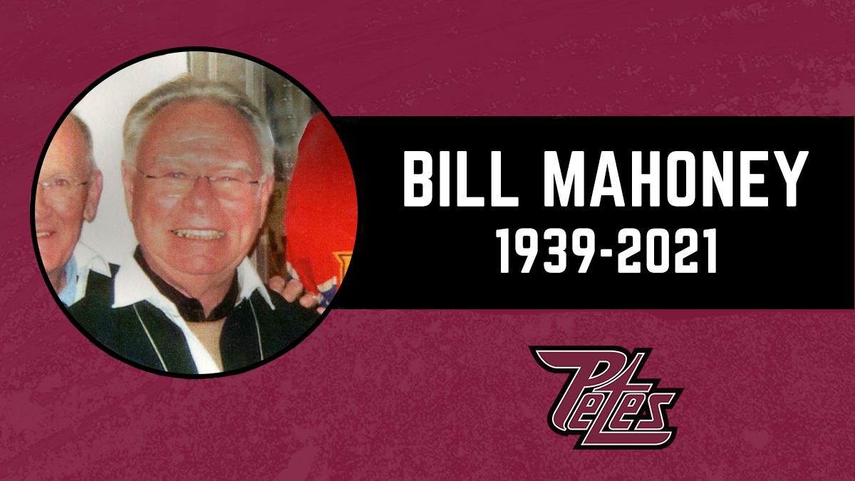 Peterborough Petes Mourn the Loss of Bill Mahoney - Peterborough Petes