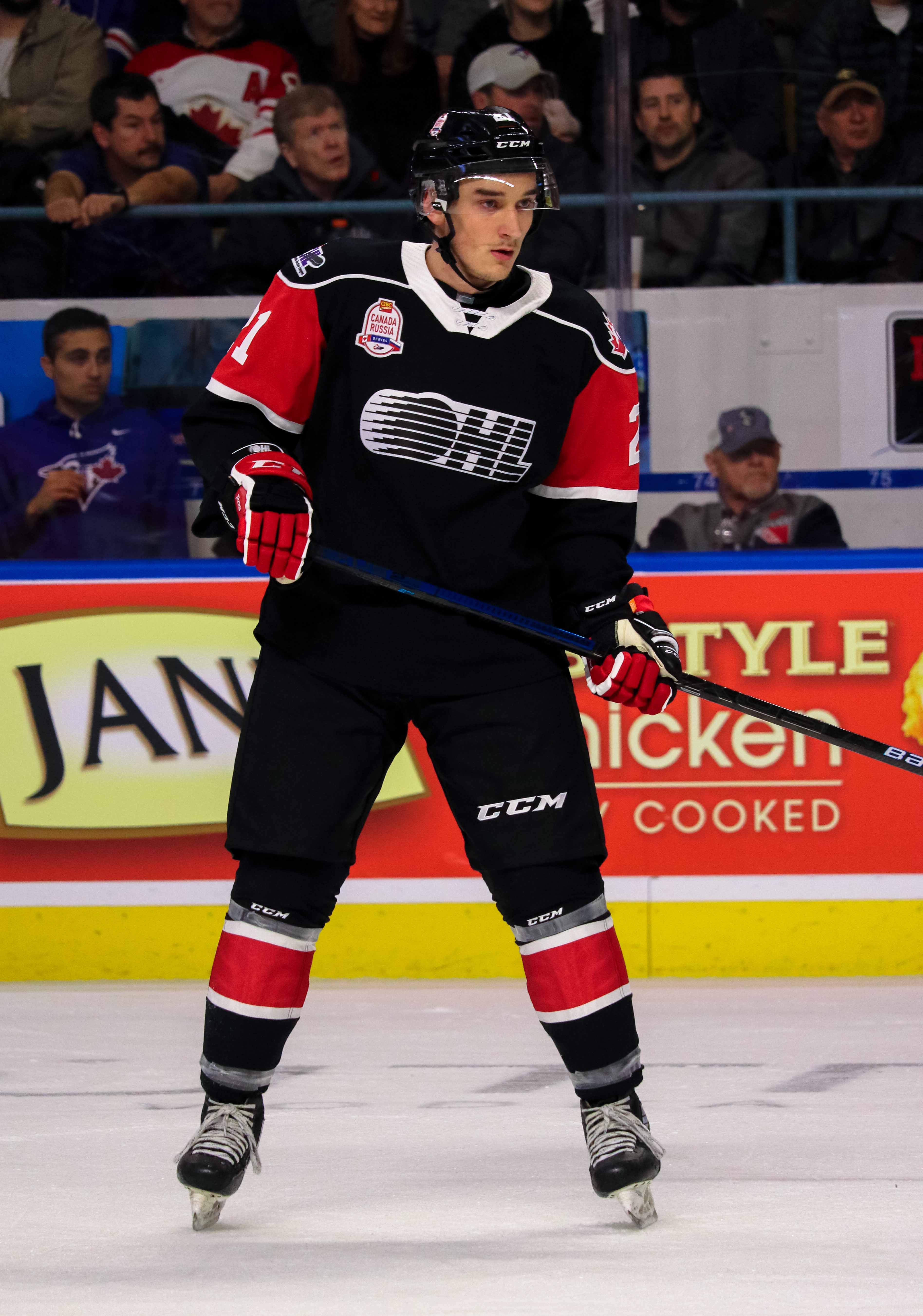 PHOTOS; O'Rourke @ CIBC Canada-Russia Series - Soo Greyhounds