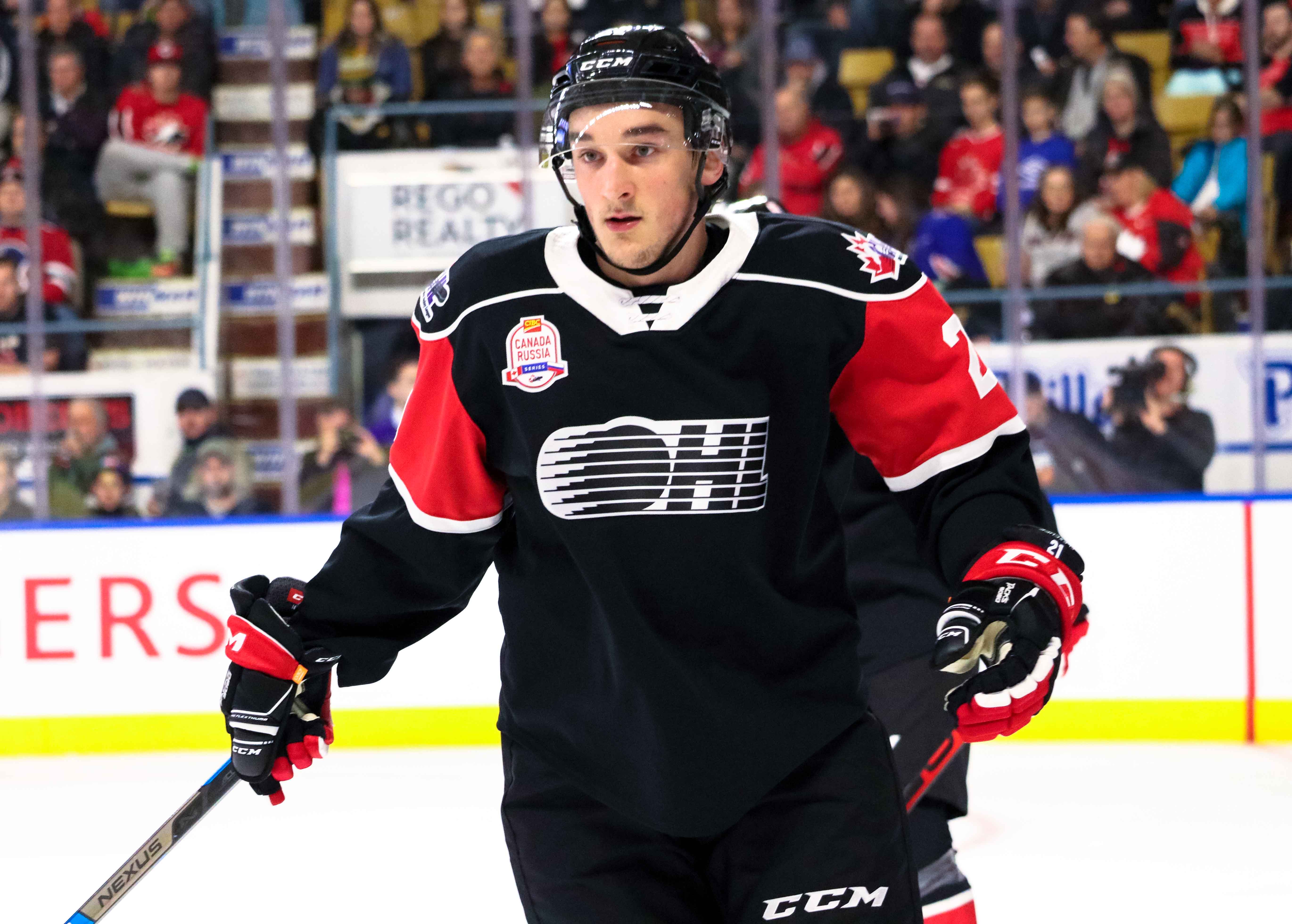 PHOTOS; O'Rourke @ CIBC Canada-Russia Series - Soo Greyhounds