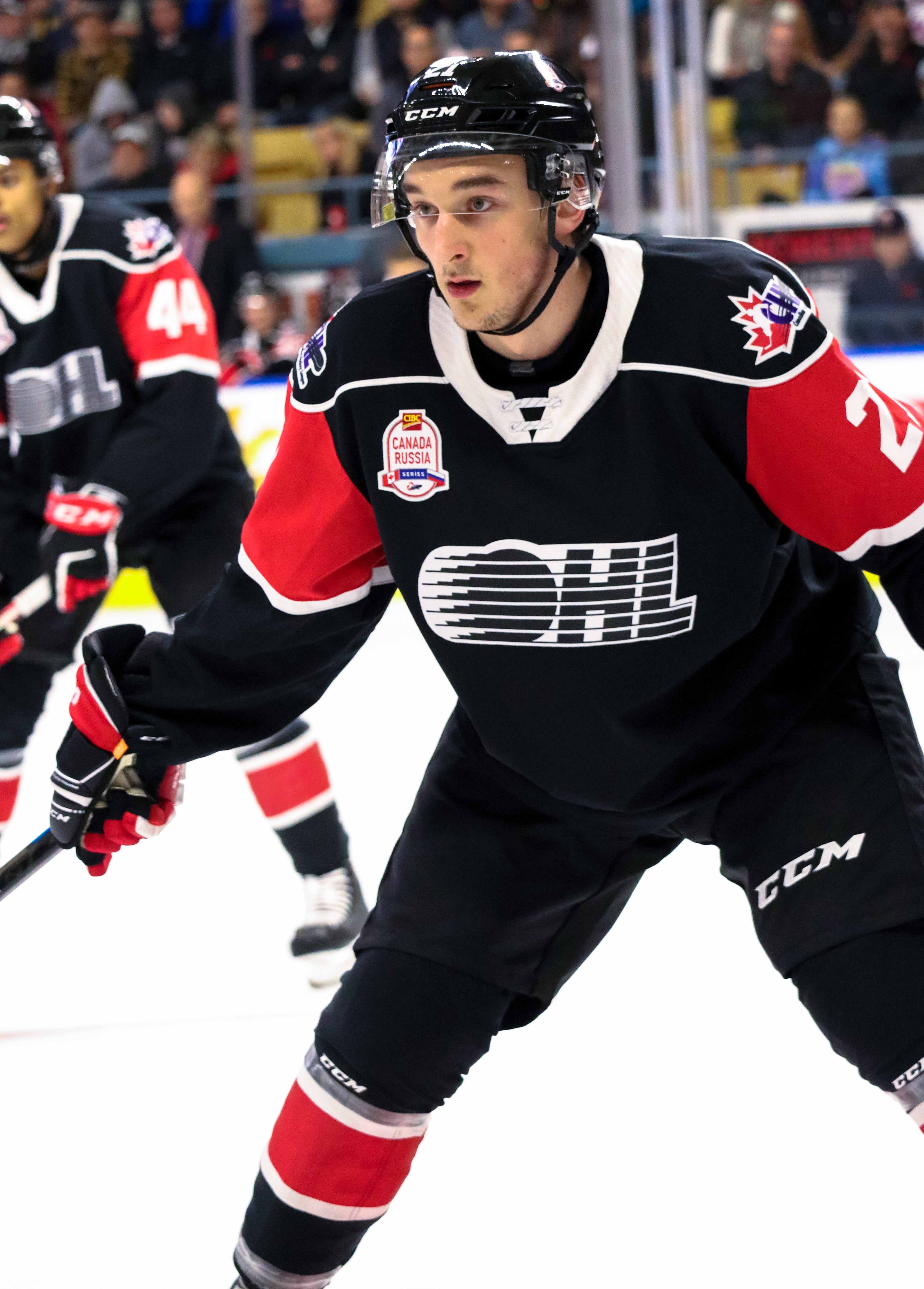 PHOTOS; O'Rourke @ CIBC Canada-Russia Series - Soo Greyhounds