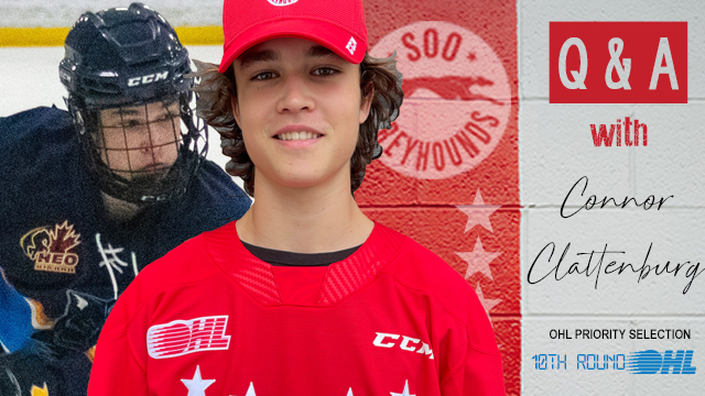 Q&A with Connor Clattenburg - Soo Greyhounds