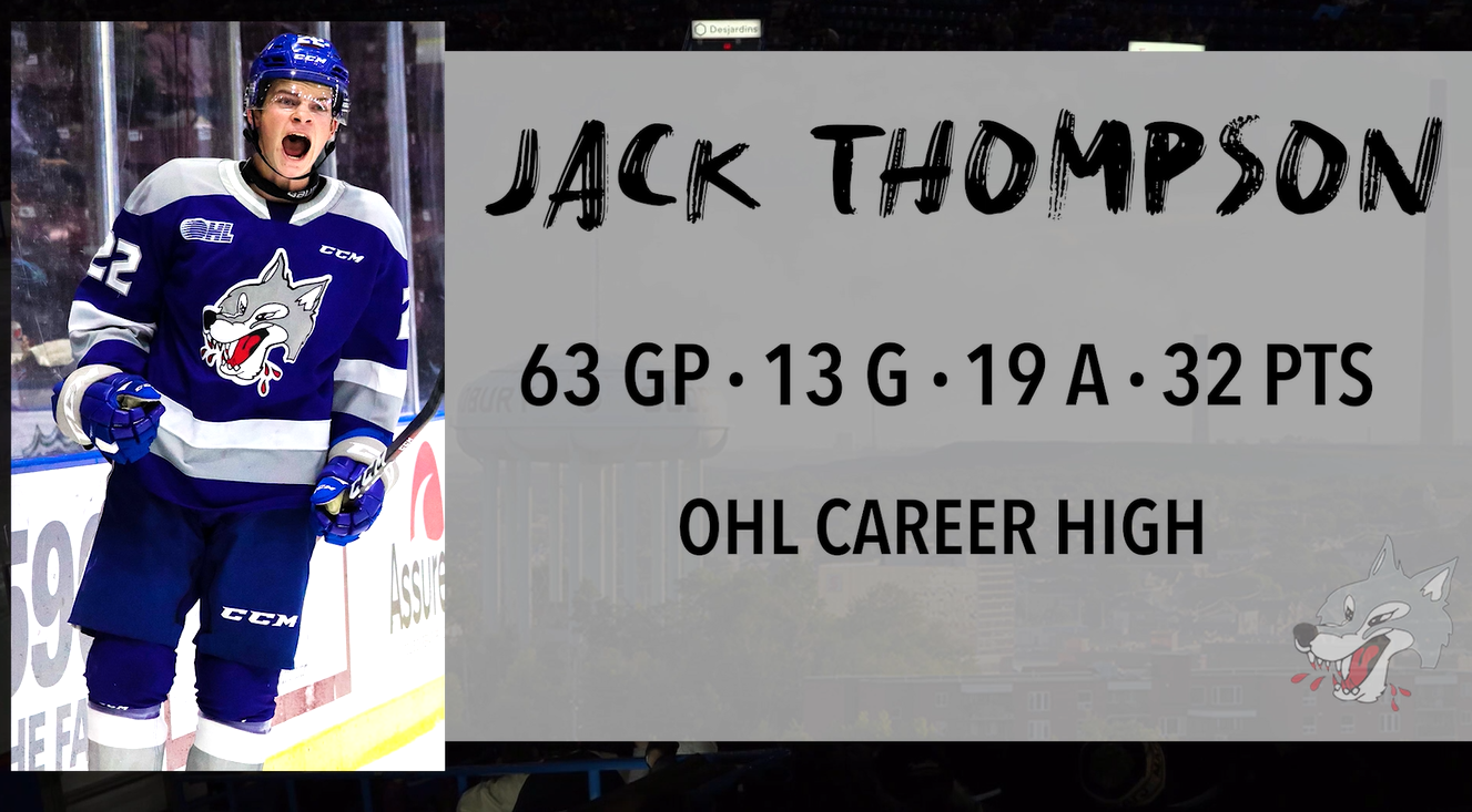 2019-20 Jack Thompson: Career High 32 points - Sudbury Wolves
