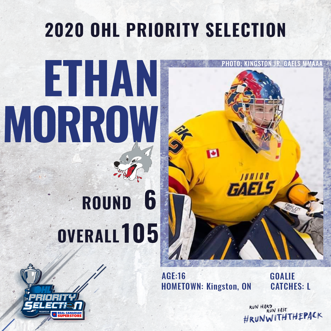 Ethan Morrow Draft Day Interview - Sudbury Wolves