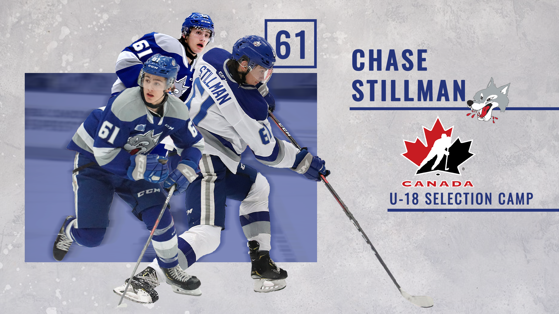 Stillman Named to U18 Team Canada Selection Camp - Sudbury Wolves
