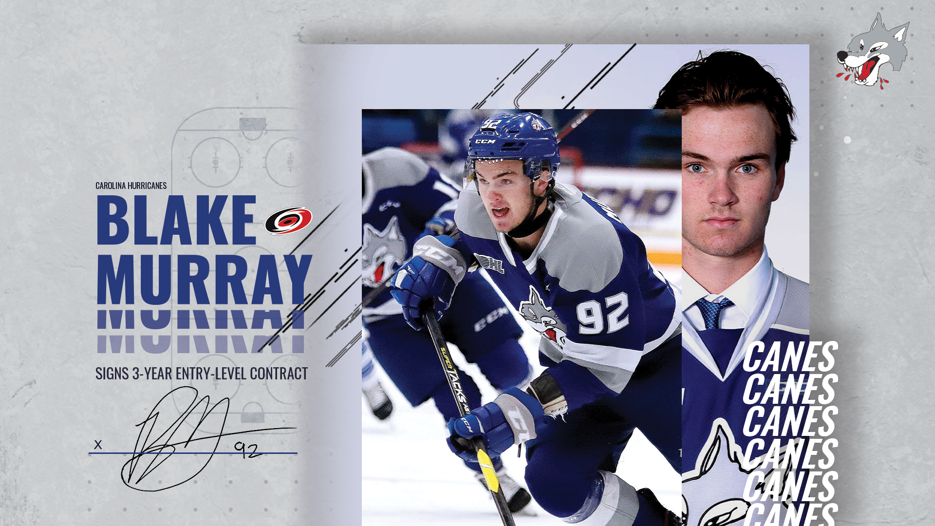 Murray Signs Entry-Level Deal with Hurricanes - Sudbury Wolves