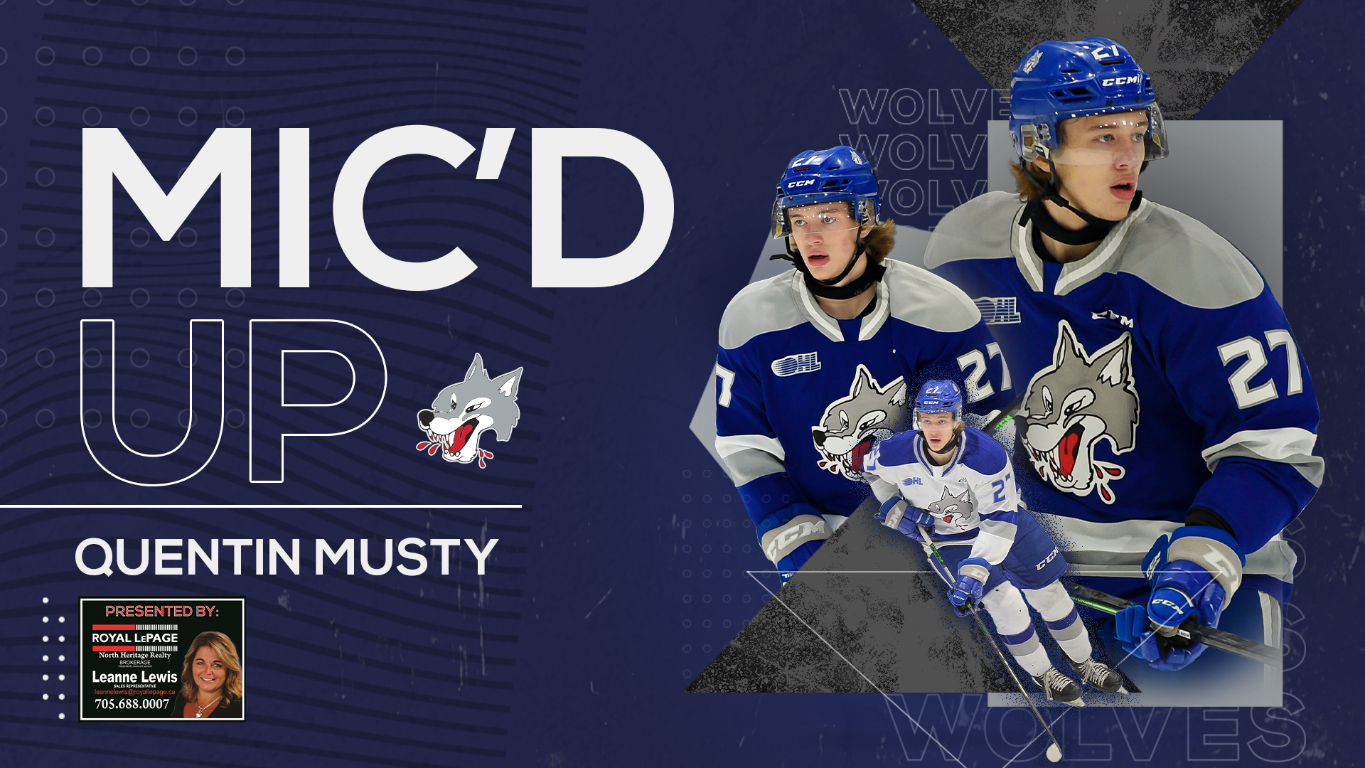 Mic'd Up with Quentin Musty - Sudbury Wolves