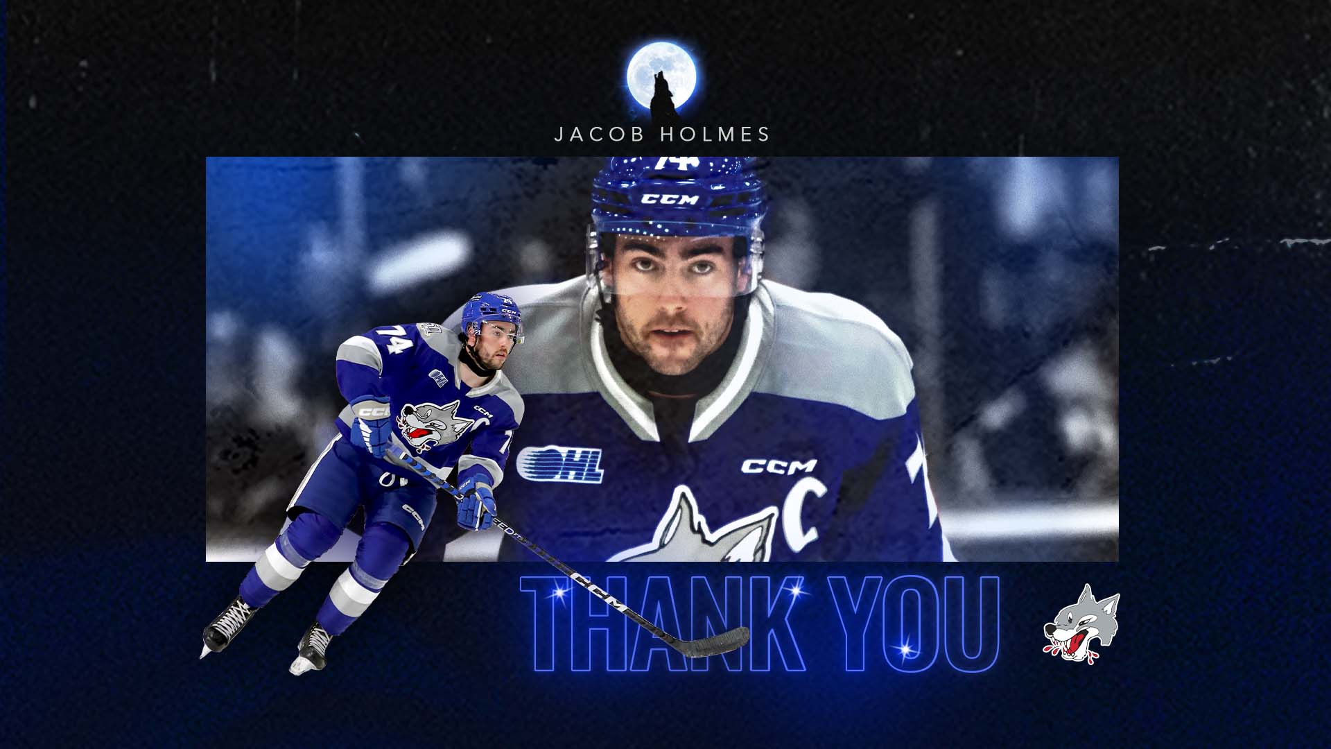 Thank You Jacob Holmes - Sudbury Wolves
