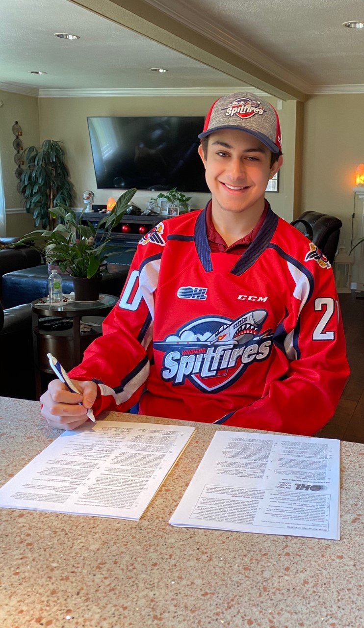 2020 First Round Pick Ryan Abraham Commits to Spitfires - Windsor Spitfires