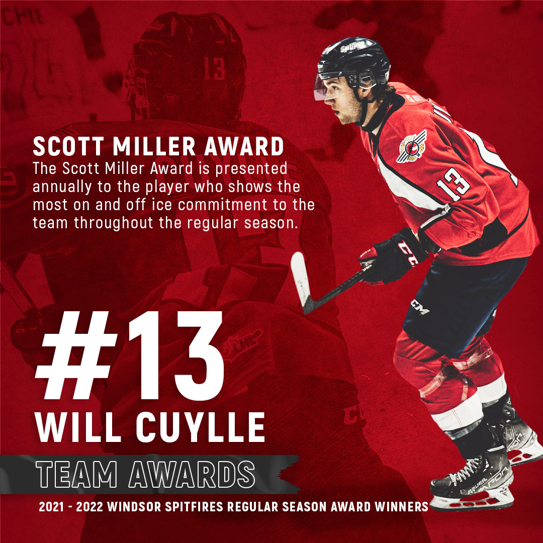 Spitfires 2021 - 2022 Team Awards - Windsor Spitfires