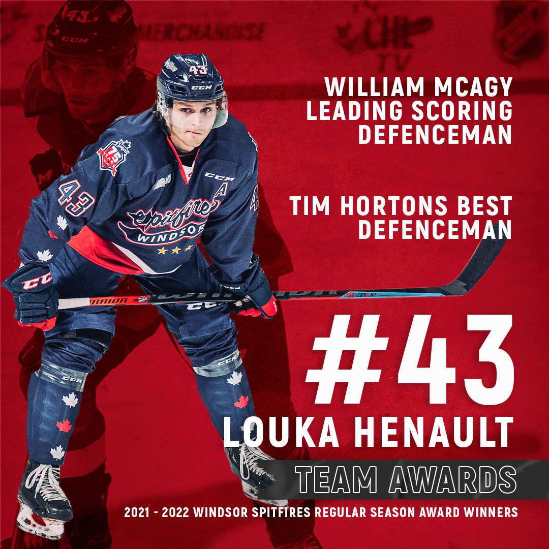 Spitfires 2021 - 2022 Team Awards - Windsor Spitfires